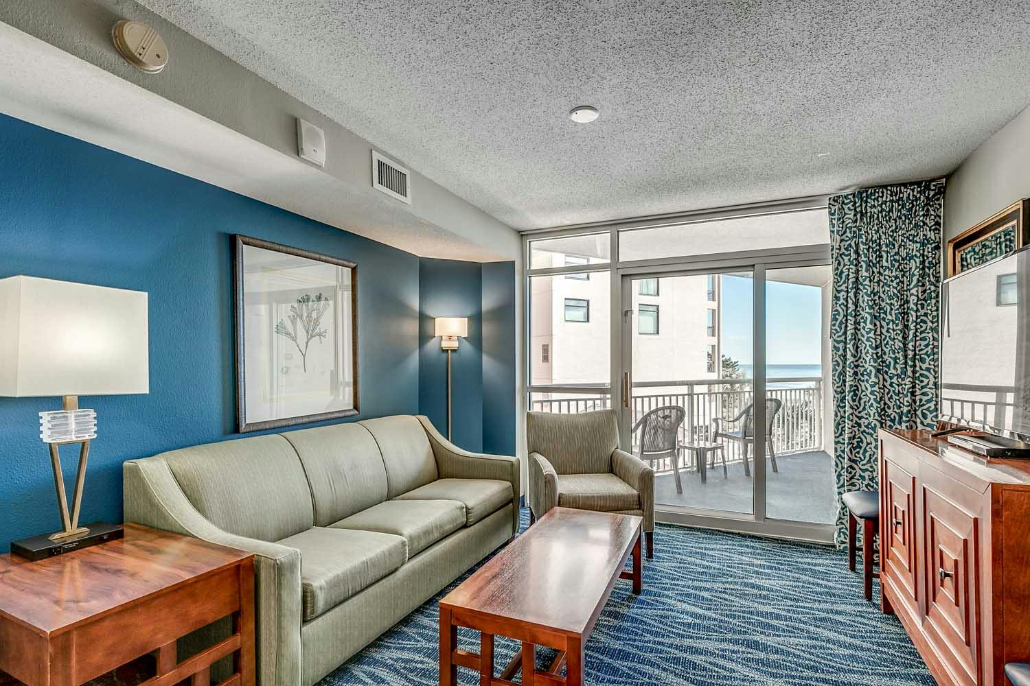 Dunes Village Resort and Waterpark - 1 Bedroom Oceanfront Angle King Suite